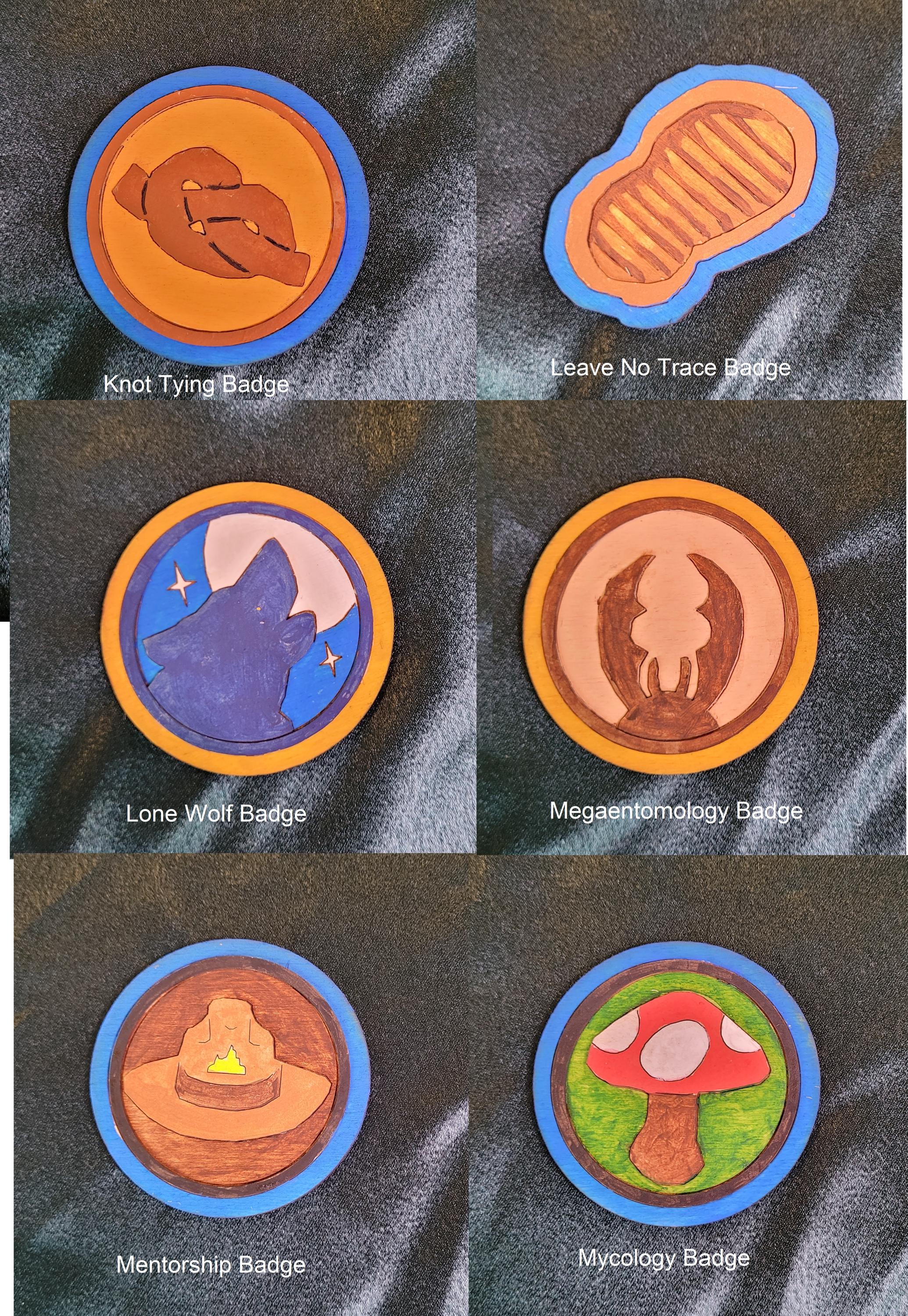 PEAK Lasercut Wooden Badges - Etsy