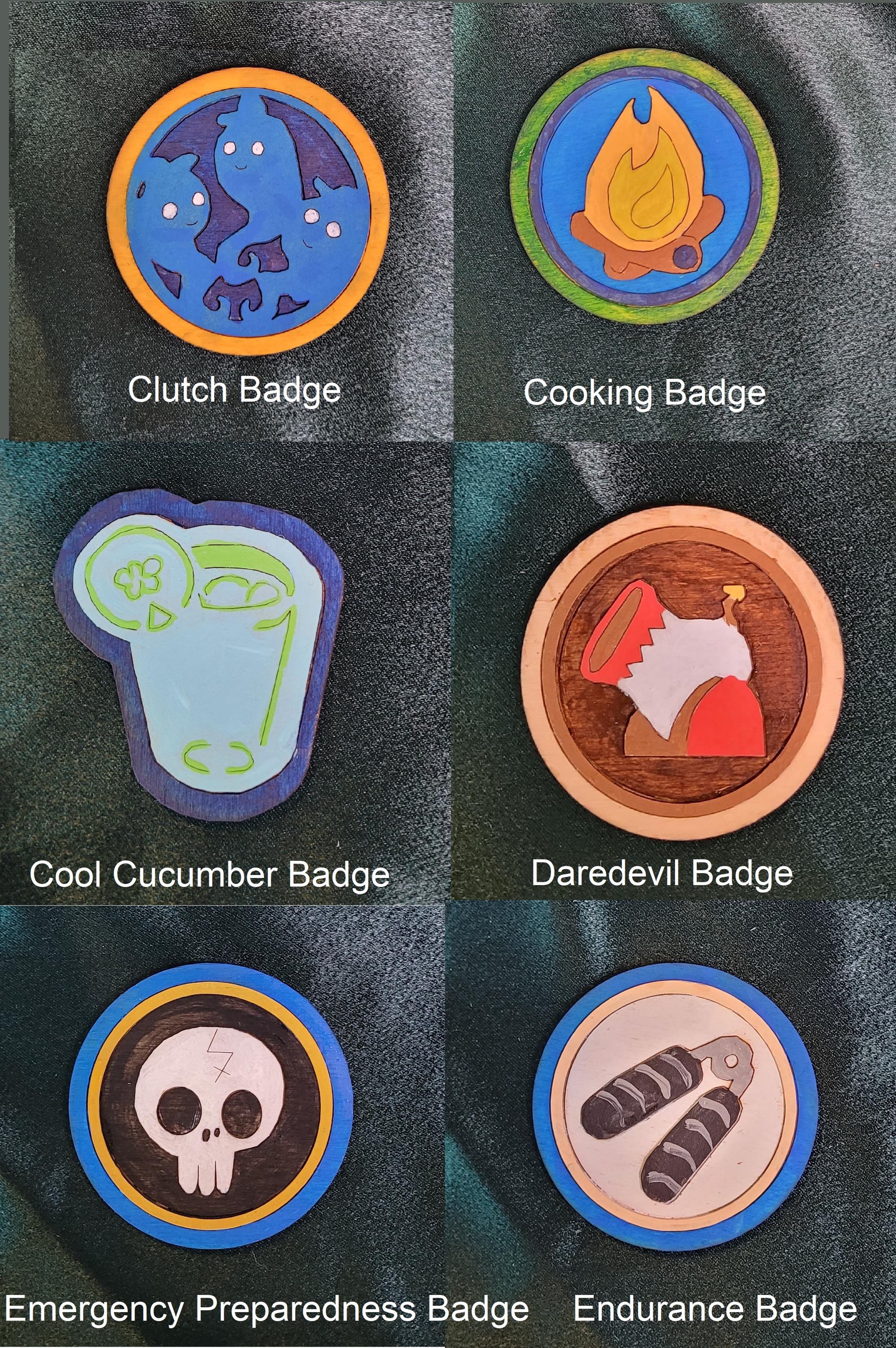 PEAK Lasercut Wooden Badges - Etsy
