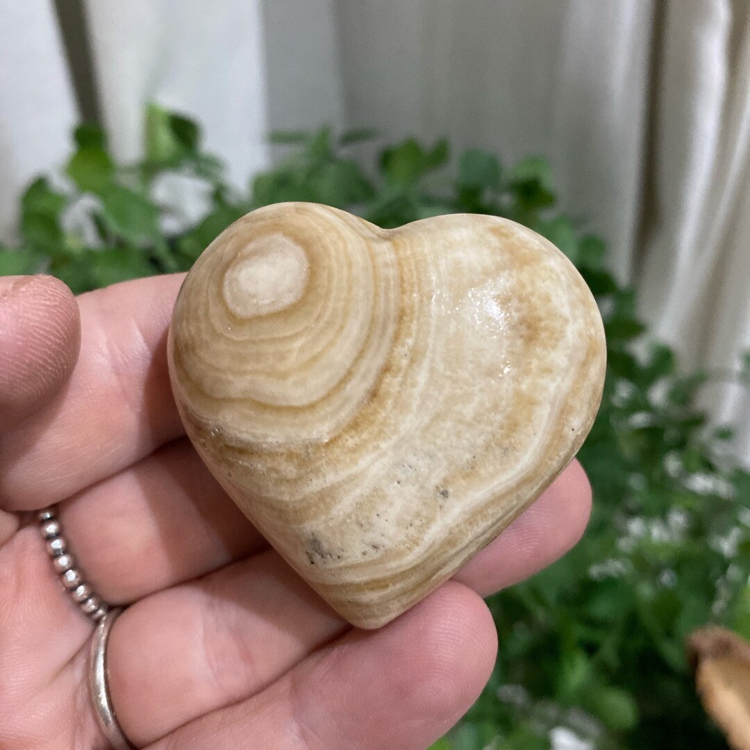 Chocolate Calcite Heart Crystals Crystal Healing Chakra - Etsy