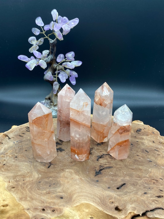 Fire Quartz Crystal Tower / Fire Quartz Point / Crystal | Etsy