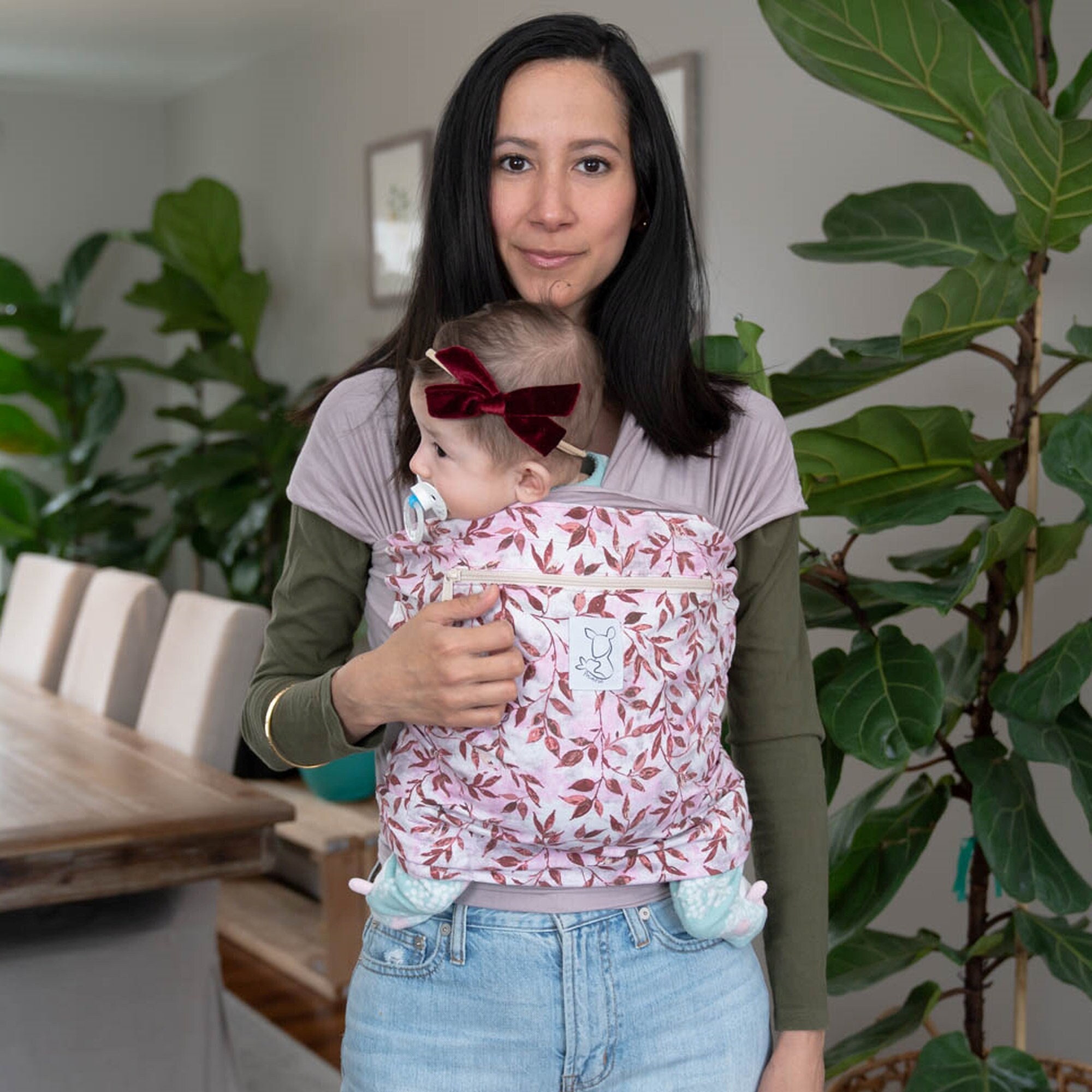 Baby Carrier Wrap With Pocket, Newborn Wrap for Babywearing Stretchy ...