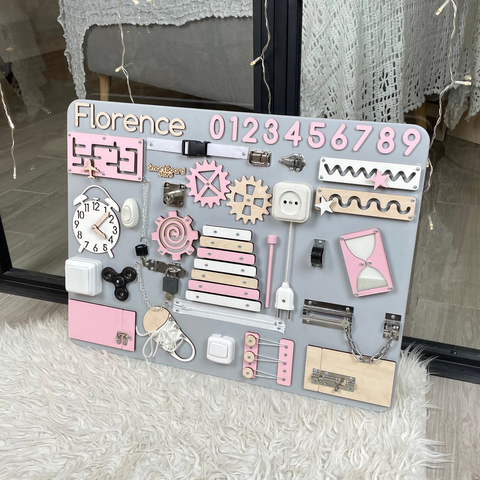 Montessori Board for Toddler Personalized Busy Board - Etsy