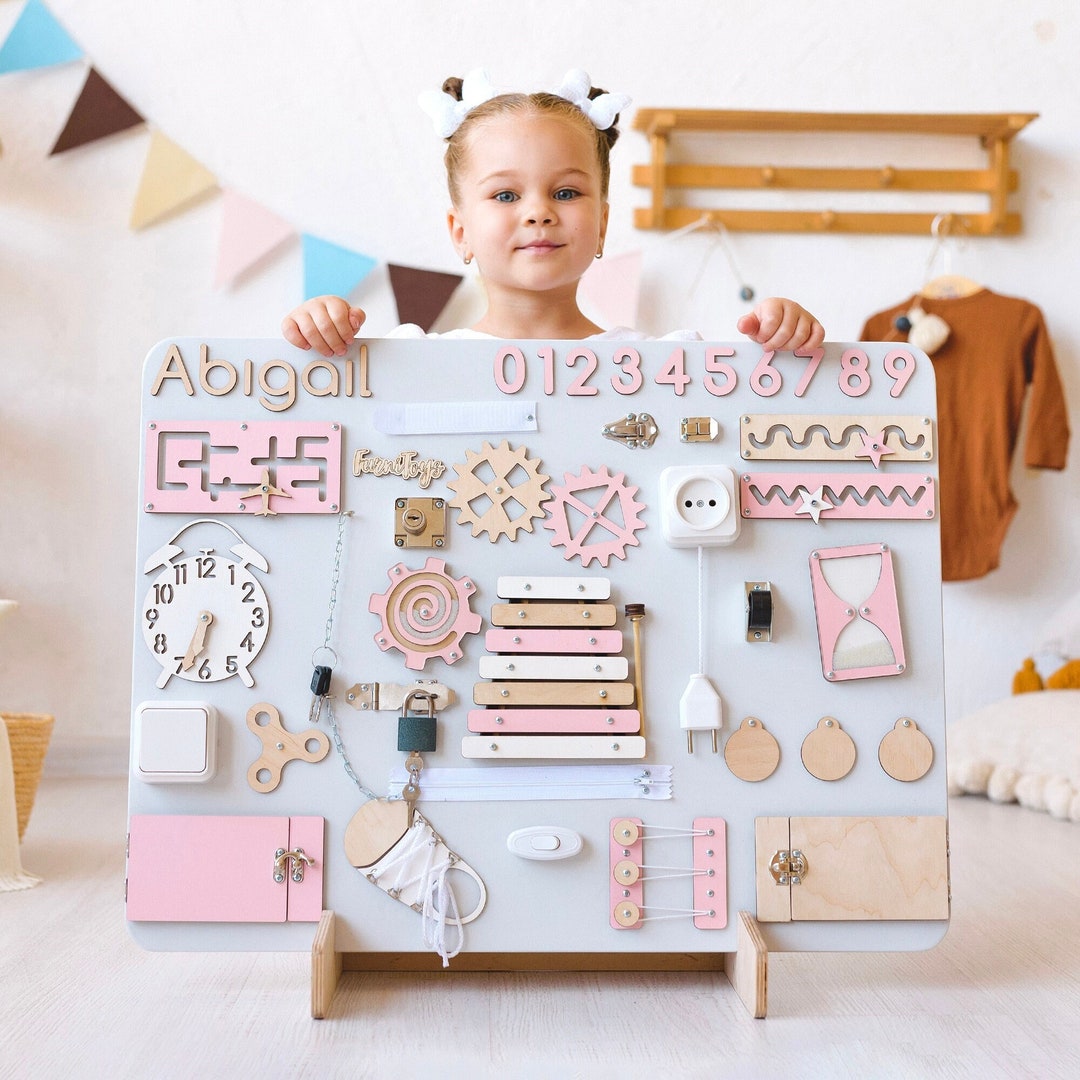 Toddler Busy Board Sensory Board for 1 2 3 Year Old, 1st Birthday Boy ...