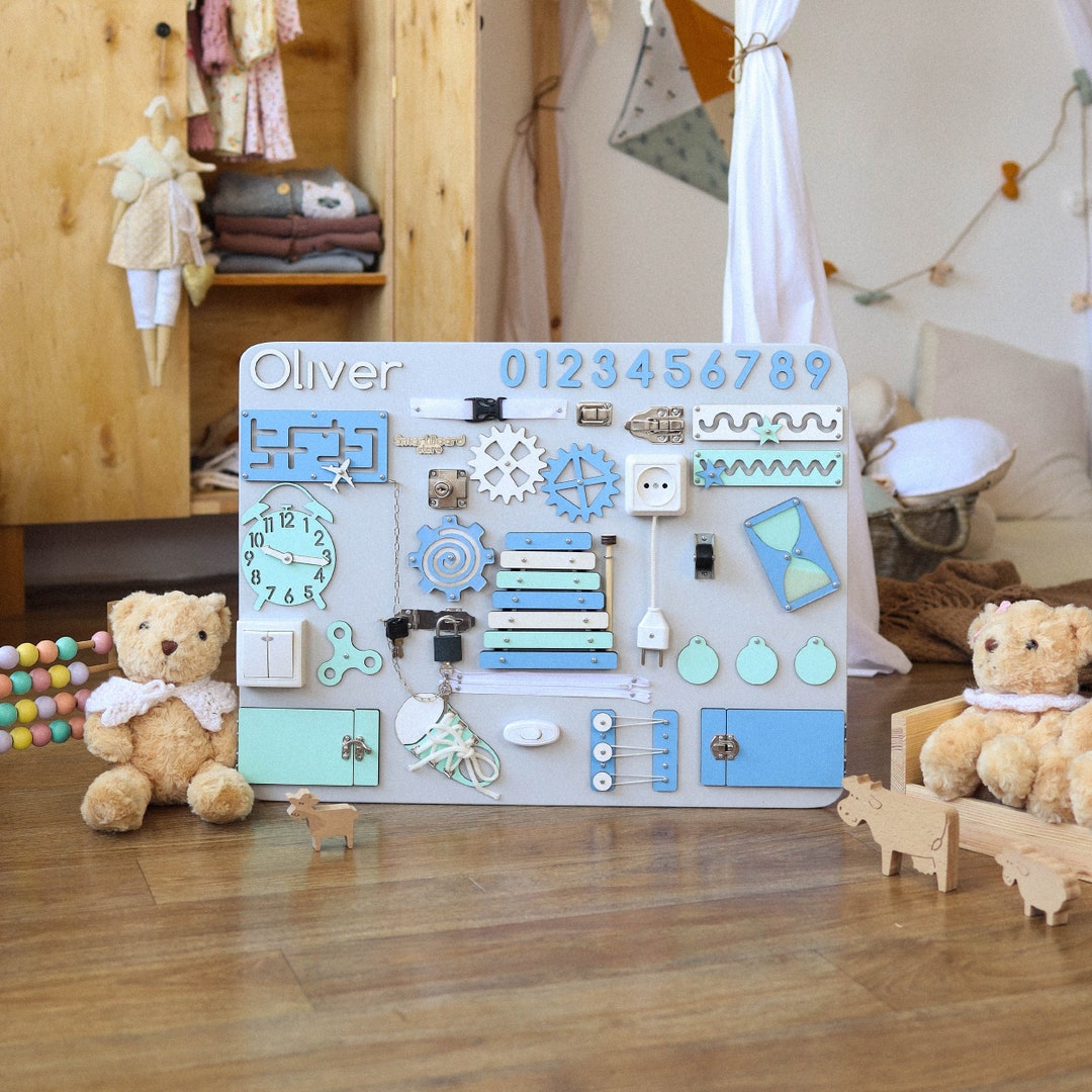 Personalized Busy Board for Toddler Baby Shower Git for Kids ...