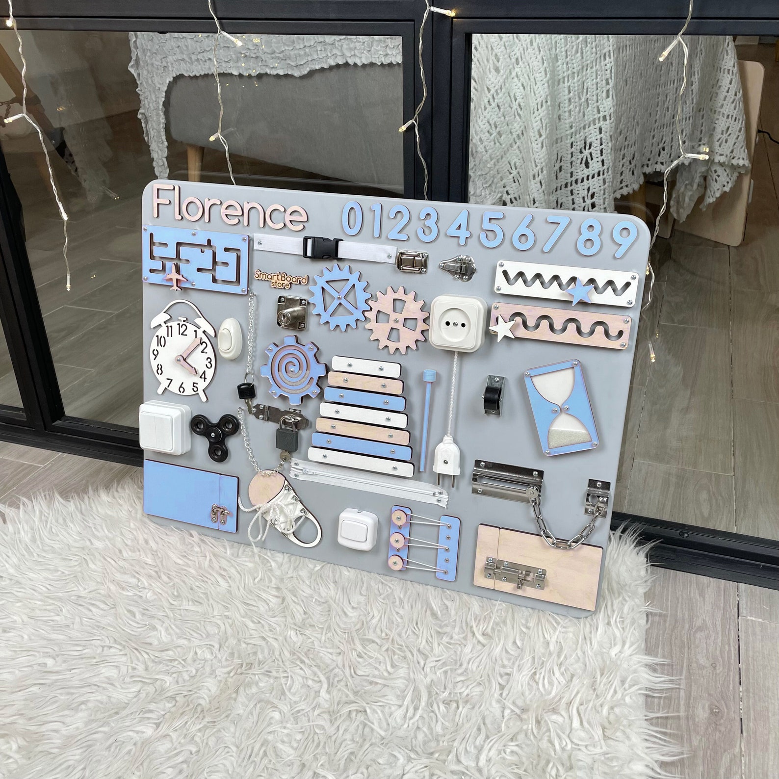 Baby Activity Board Baby Shower Gift Waiting Room Wall Busy | Etsy