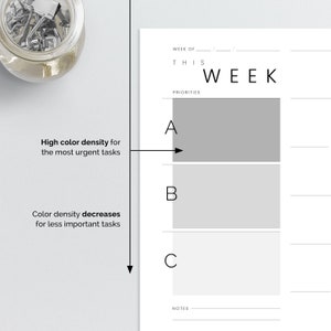 Printable Weekly Planner PDF Undated Planner Daily Monthly | Etsy