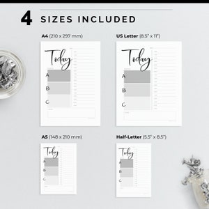 Daily Planner Printable Bundle Undated Hourly Weekly Monthly Digital ...