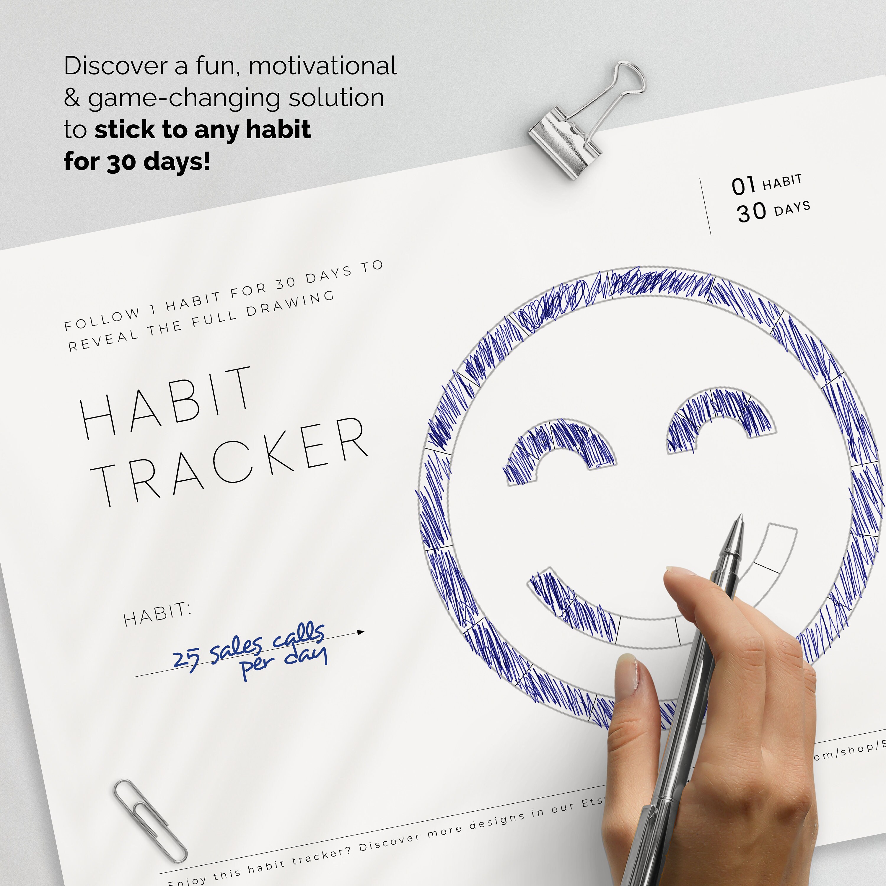 Habit Tracker Printable Bundle PDF Self Care Journal Goal Planner Cute ...