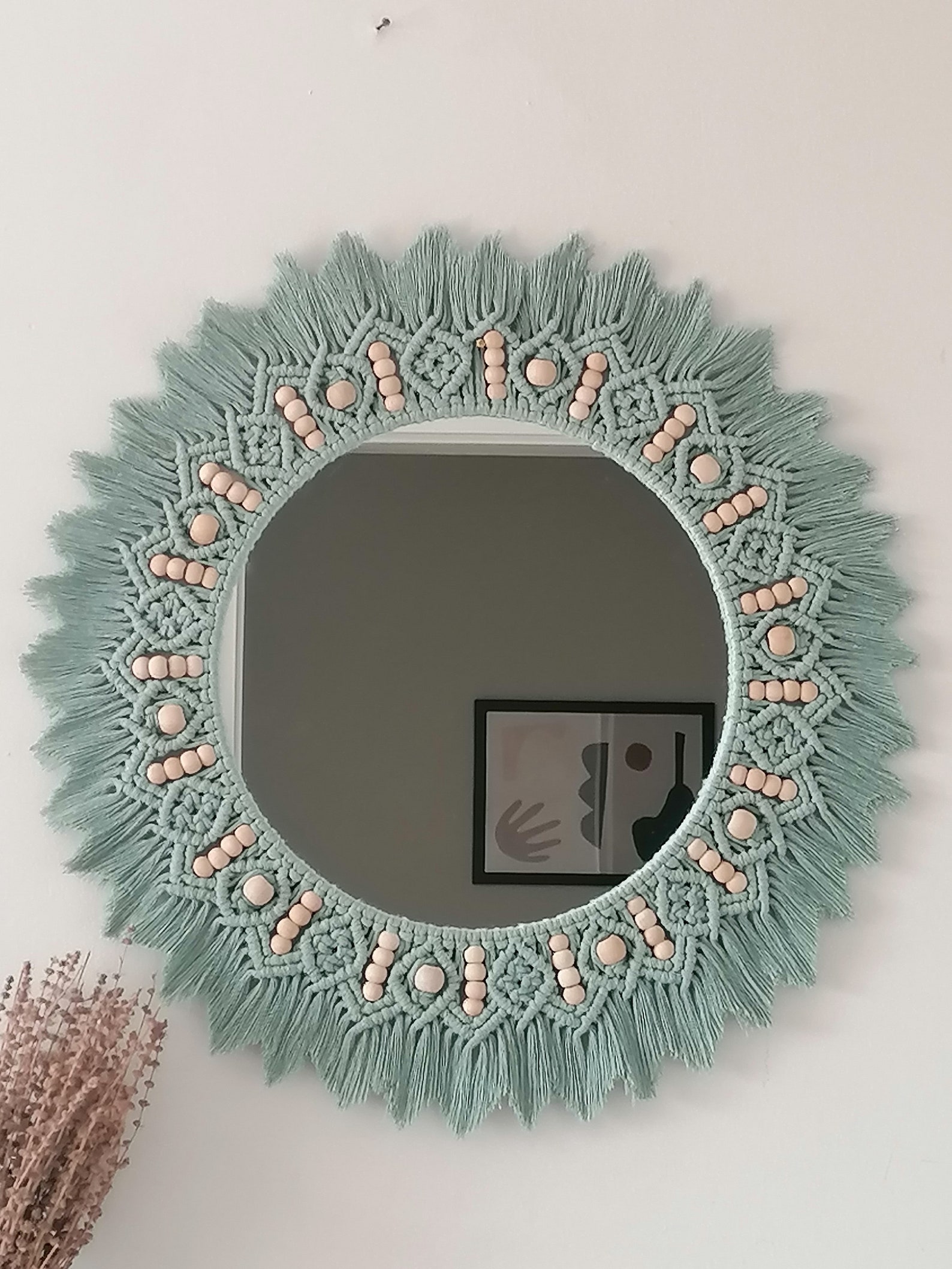 Nursery Mirror | Pink Wall Decor | Housewarming Gift | Living Room ...