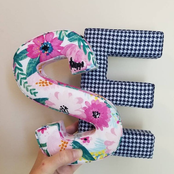 Fabric Letters - Etsy