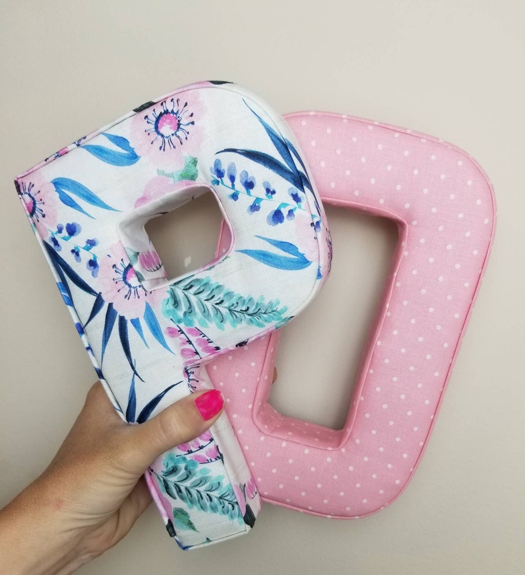 Baby Girl Nursery Fabric Letters PRICE PER LETTER New Baby - Etsy