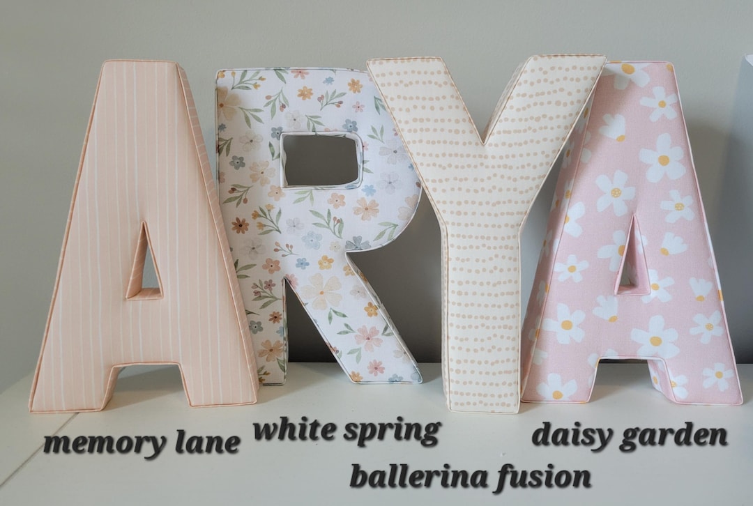 Baby Room Decor Fabric Letters PRICE PER LETTER Baby Shower, Birthday ...