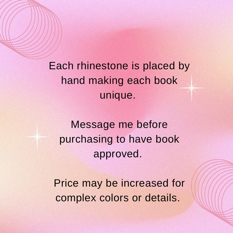 Custom Rhinestone Book - Etsy