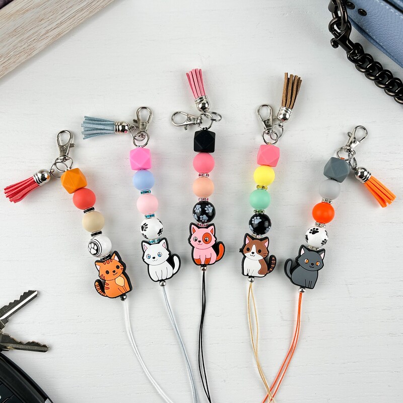 Beaded Keychains - Etsy