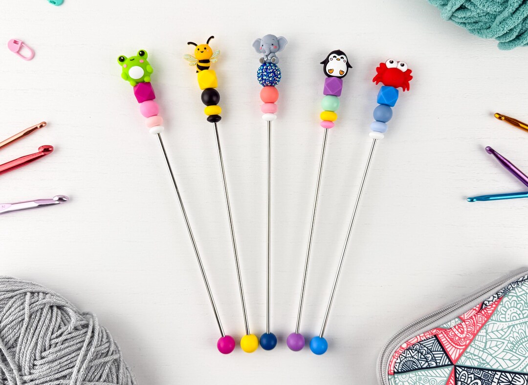 Custom Amigurumi Sewing Stick With Kawaii 3D Animal Charm - Etsy