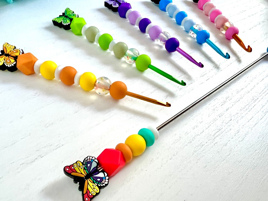 Crochet Hook Bundle With Amigurumi Sewing Sticks Butterfly Gifts for ...