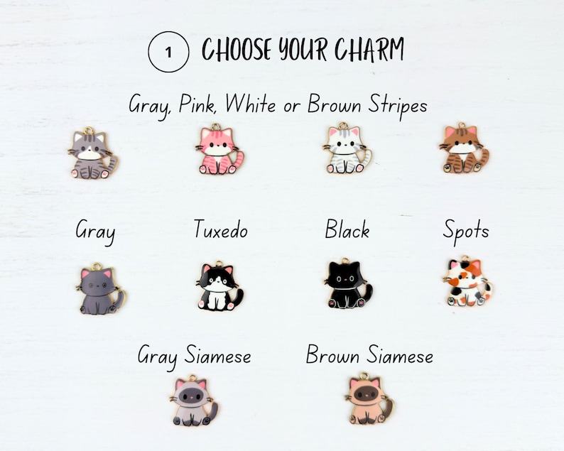 Custom Stitch Marker With Large Lobster Clasp | Cutecore Kawaii Cat ...