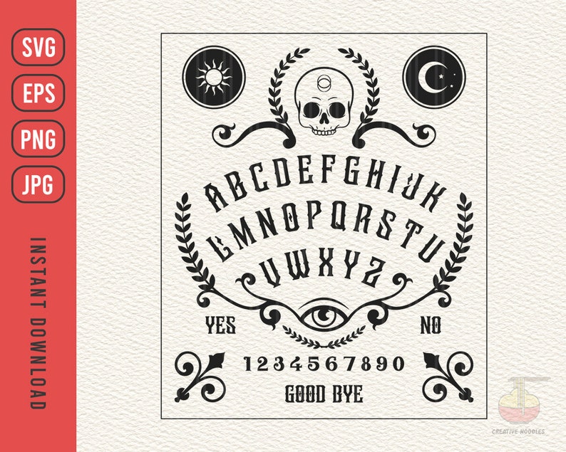 Ouija Board Svg Dead Spirit Board Game Cricut Cutting File Etsy