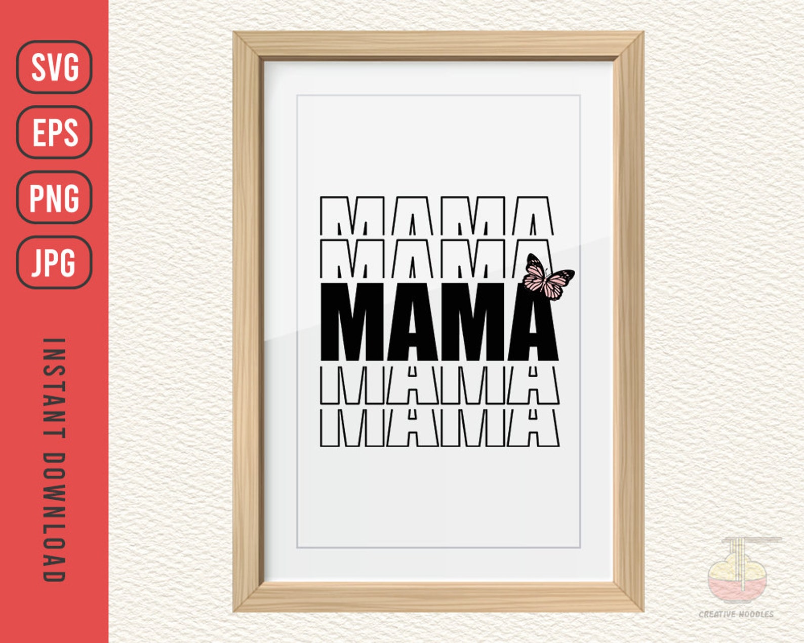 Mama Svg File, Mom Svg File, Mama Letters Svg File, Mama Cut File, Mom ...