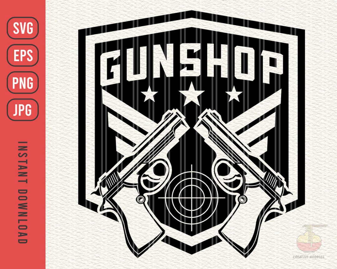 Firing Range Svg, Firing Svg, Guns Svg, Guns and Stars Svg, US Firing ...
