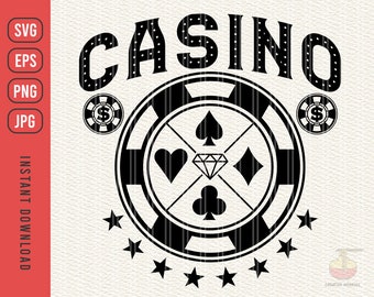 Casino Svg File Casino Game Svg Playing Cards Svg Chips - Etsy