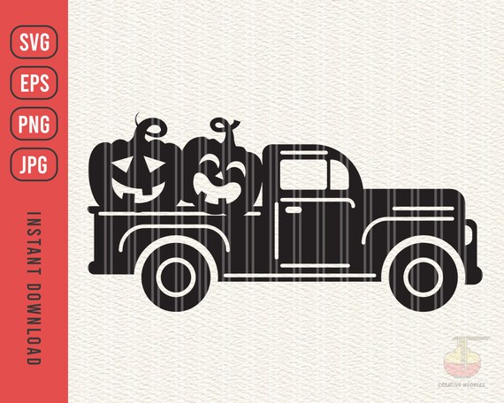 Pumpkin Vintage Farm Truck Svg Vintage Farm Fall Truck With - Etsy