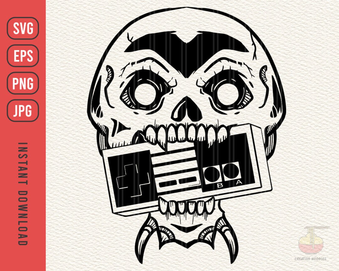 Gamer Skeleton Svg, Gaming Svg , Gamer Png, Skeleton Gamer Svg ...