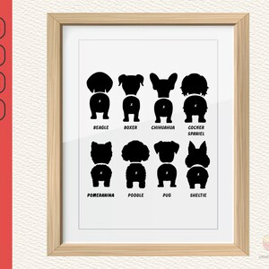 Dog Butt Svg, Dog Butt Bundle, Dog Bundle Svg, Dog File, 8 Dog Images ...