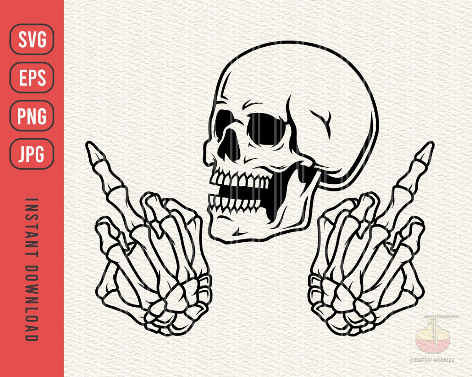 Skeleton Hand Svg, Skeleton Face and Hand Svg, Middle Finger Skeleton ...
