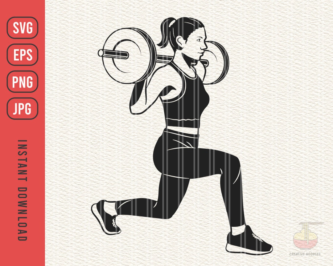 Fitness Girl Svg, Woman Lifting Weights Svg, Strong Girl Svg, Fitness ...