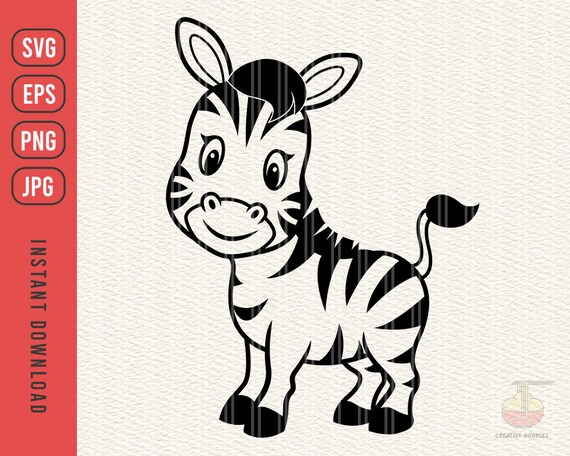 Baby Zebra Vector