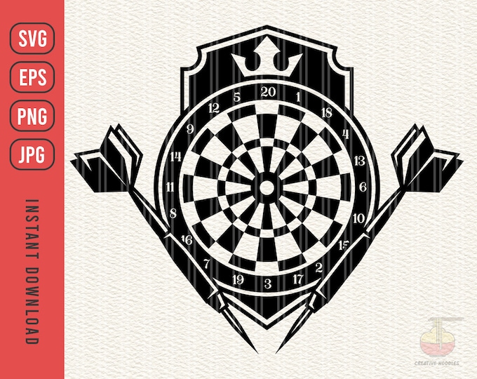 Dart Theme Svg |target Shooting Clipart | Dart Game Cut File | Bull's Eye Stencil | Dart T-shirt ...