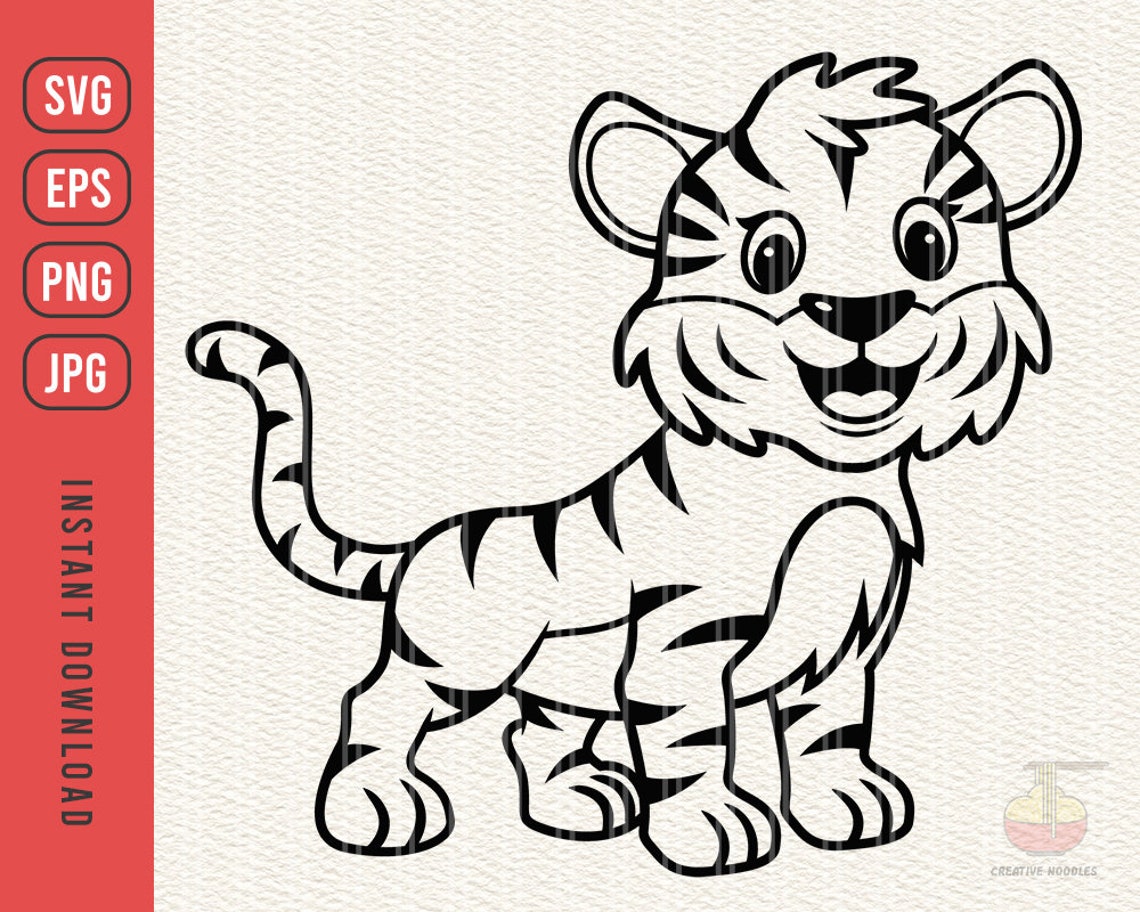 Tiger Svg Tiger Svg files for cricut Baby Tiger Safari | Etsy