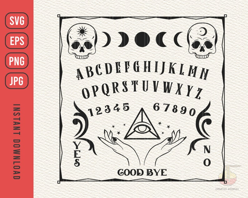 Ouija Board Svg Dead Spirit Board Game Cricut Cutting File Etsy