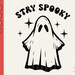 Halloween Stay Spooky Ghost Svg, Stay Spooky Groovy Svg, Vintage ...