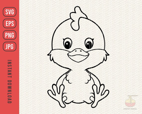 Chick Svg Files for Cricut Baby Chicken Farm Animal Chick | Etsy