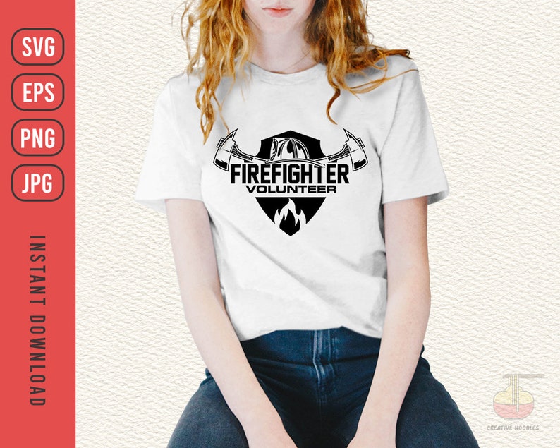 Firefighter Svg Firefighter Volunteer Svg Fireman Svg - Etsy