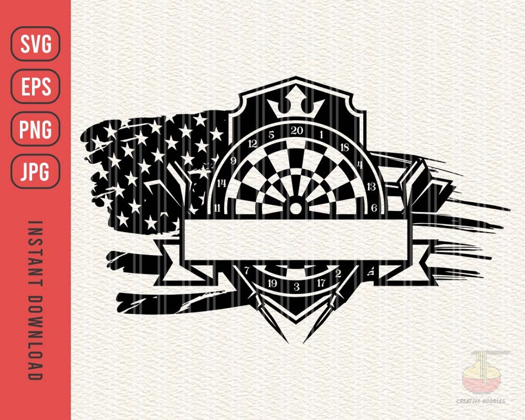 US Dart Svg, Darts Svg, Dartboard Svg, Dart Game Svg, Darts Clipart ...