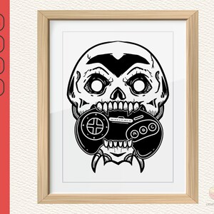 Gamer Skeleton Svg, Gaming Svg , Gamer Png, Skeleton Gamer Svg ...