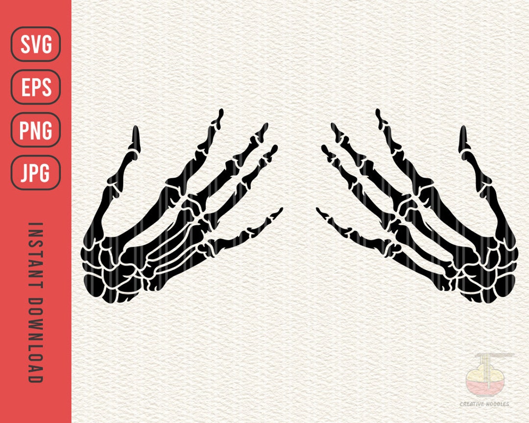 Skeleton Hands SVG, Skeleton SVG, Skull Skeleton Hand Clipart,halloween ...