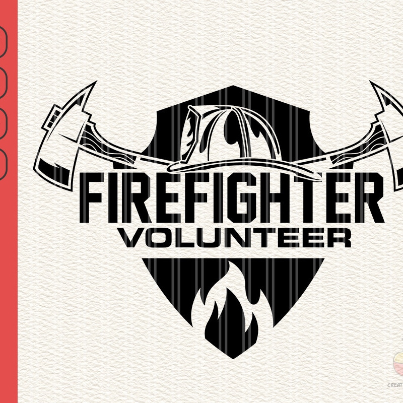 Firefighter Svg - Etsy