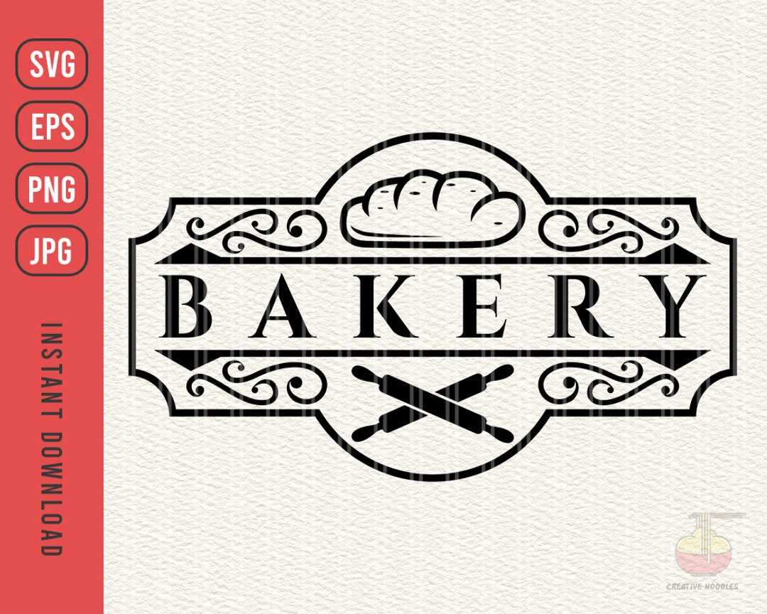 Bakery Brand Svg, Baker Svg, Baking Svg, Baking Bread Svg, Bread Bakery ...