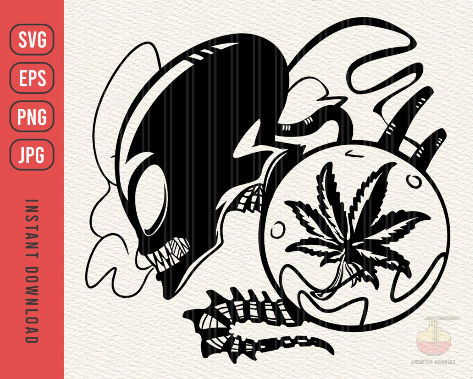 Alien Smoking Weed svg Alien Smoking Cannabis svg Weed | Etsy