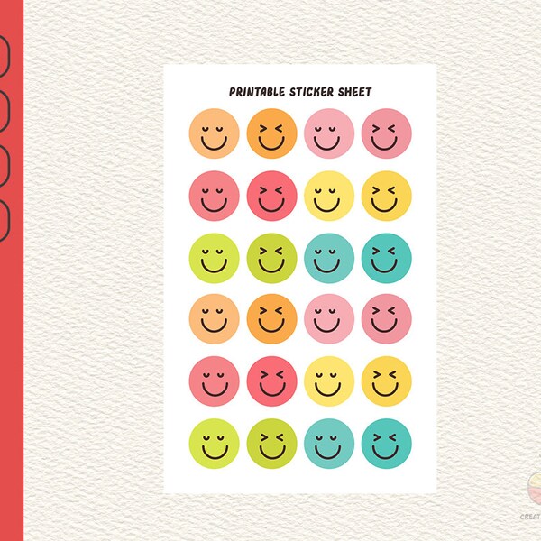 Mood Dots Digital Stickers - Etsy