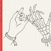 Skeleton Hand Svg, Pinky Promise Svg, Skeleton Hand Pinky Promise Svg ...