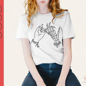 Skeleton Hand Svg, Pinky Promise Svg, Skeleton Hand Pinky Promise Svg ...