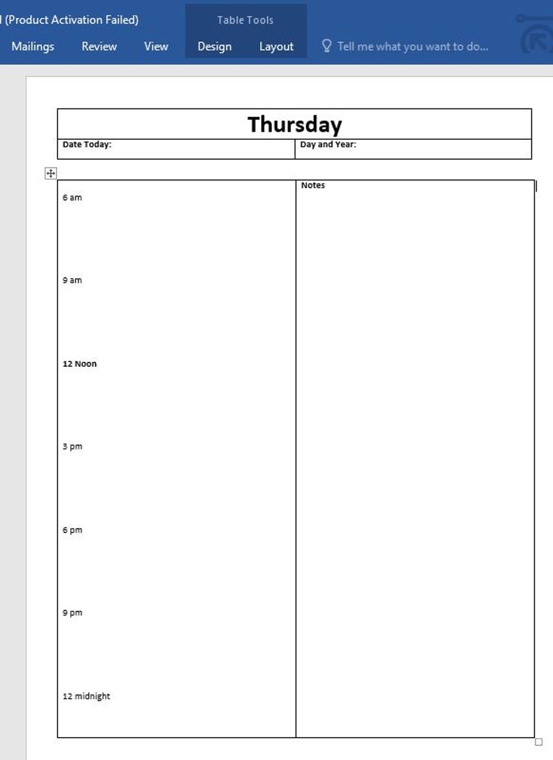 Thursday Daily To-do List Planner PRINTABLE Undated Minimalist ...