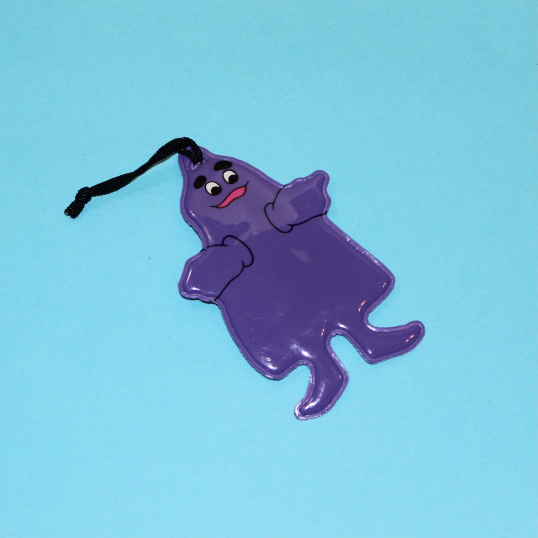 Vintage Grimace 1984 Vinyl Mcdonald's Happy Meal Ornament/keychain - Etsy