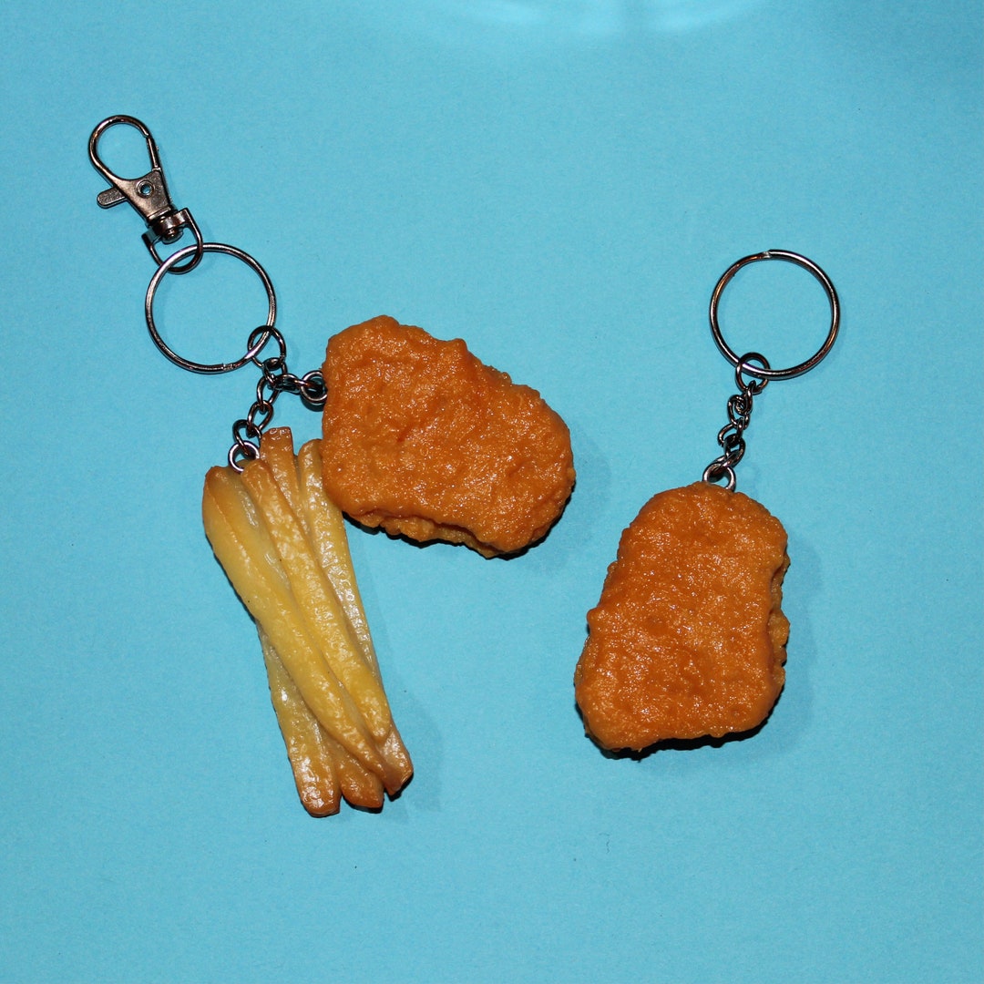 Chicken Nugget Keychains - Your Choice - With or Without French Fries ...