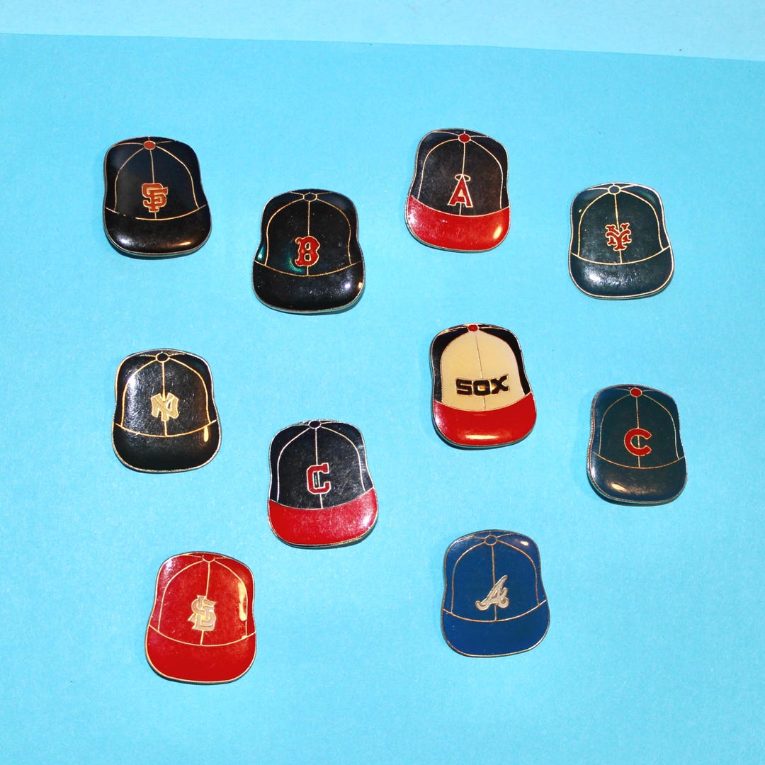 Vintage MLB / Major League Baseball Enamel Buttons/pins/pinbacks - Your ...